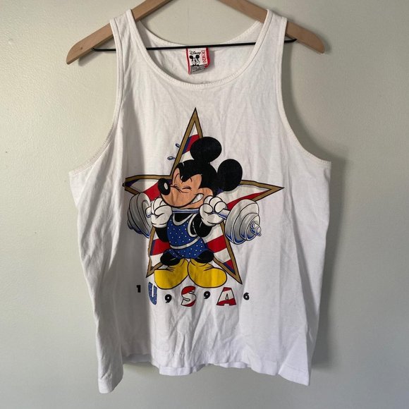 Disney | Shirts | Vintage 96 Disney Mickey Mouse Bodybuilding Muscle ...
